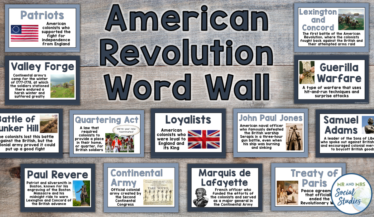 Early American History Word Wall: A How-To Guide - Mr and Mrs Social ...