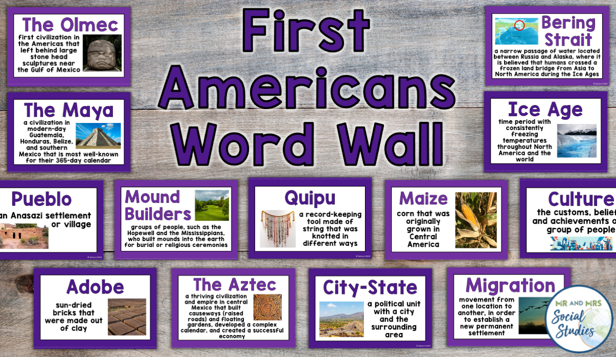 Early American History Word Wall: A How-To Guide - Mr and Mrs Social ...