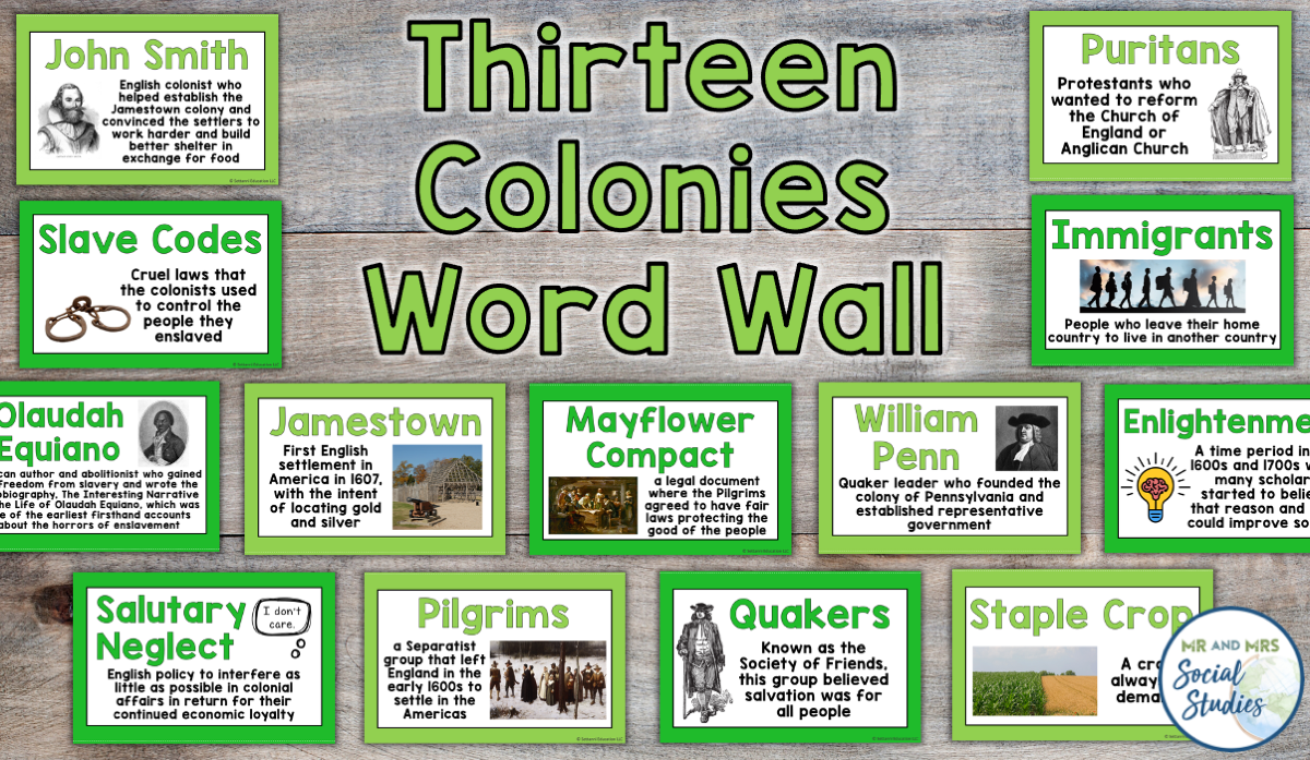 Early American History Word Wall: A How-To Guide - Mr and Mrs Social ...