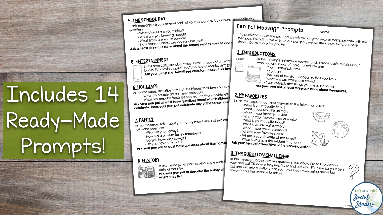 The Benefits of Student Pen Pals - Mr and Mrs Social Studies