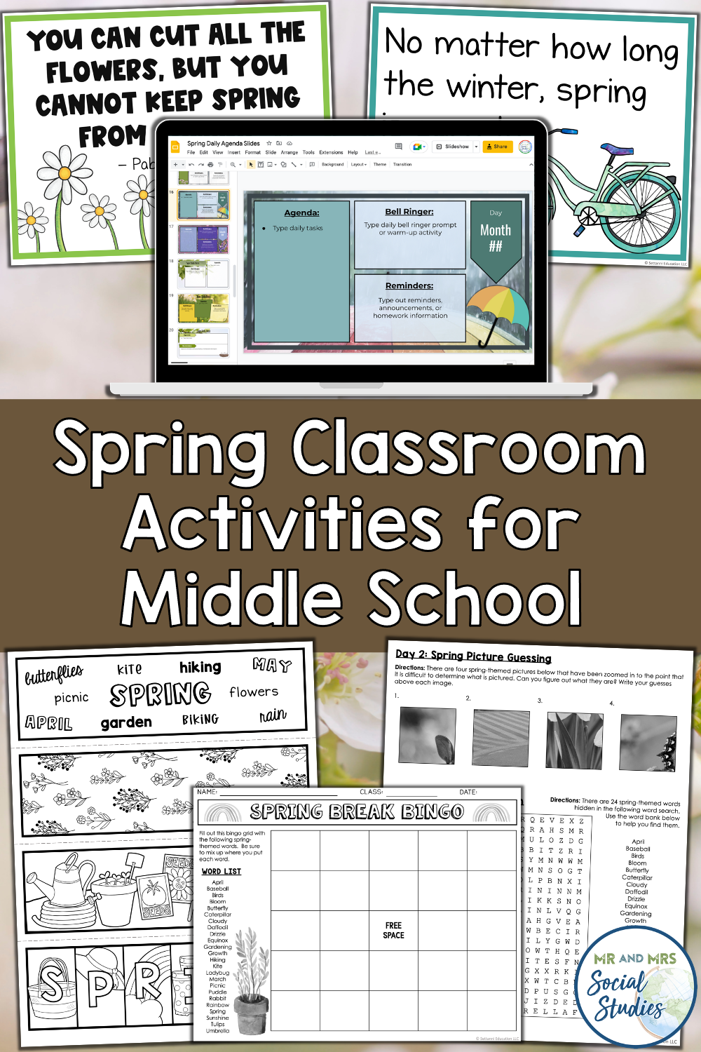 Spring Classroom Activities for Middle School - Mr and Mrs Social Studies